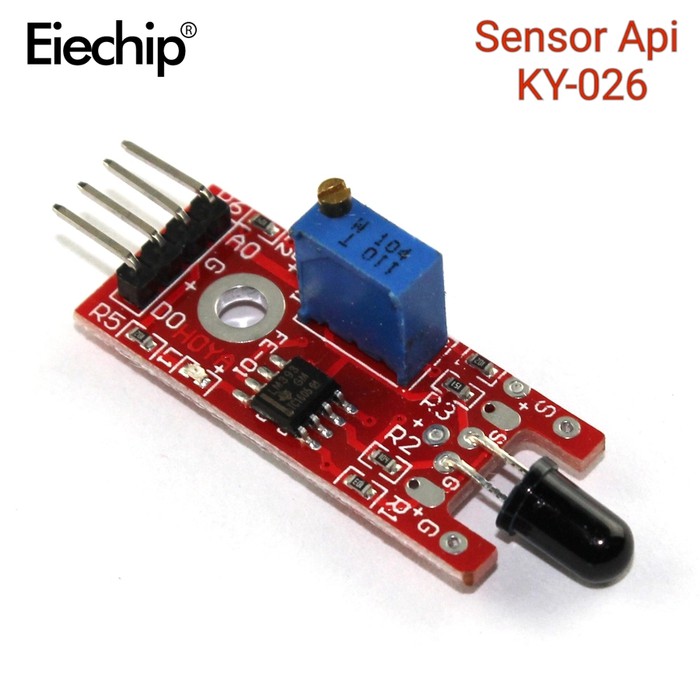 Jual Sensor Api IR Flame Detector KY-026 4pin Digital & Analog Output ...