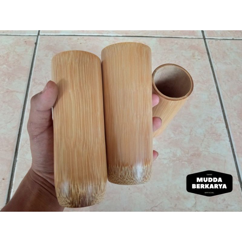 Jual Gelas Bambu Long Natural Asli Bambu Gelas kerajinan Tangan Termurah 15c | Shopee Indonesia