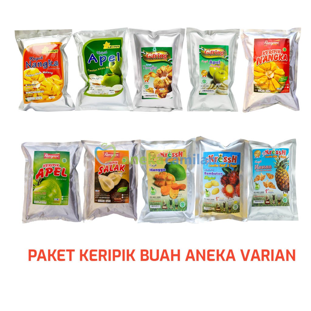 Jual Paket isi 10 Keripik Buah Malang Mix Aneka Rasa | Shopee Indonesia
