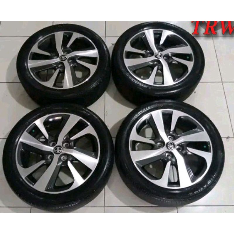 Jual Velg mobil variasi pelek seken original Toyota Yaris TRD Sportivo Ring 16 | Shopee Indonesia