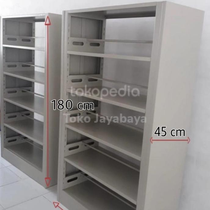 Jual RAK BUKU BESI PERPUSTAKAAN 2 MUKA SD143A3ZX | Shopee Indonesia