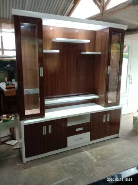 Jual backdrop tv / Rak tv minimalis / rak tv pajangan / backdrop tv ...