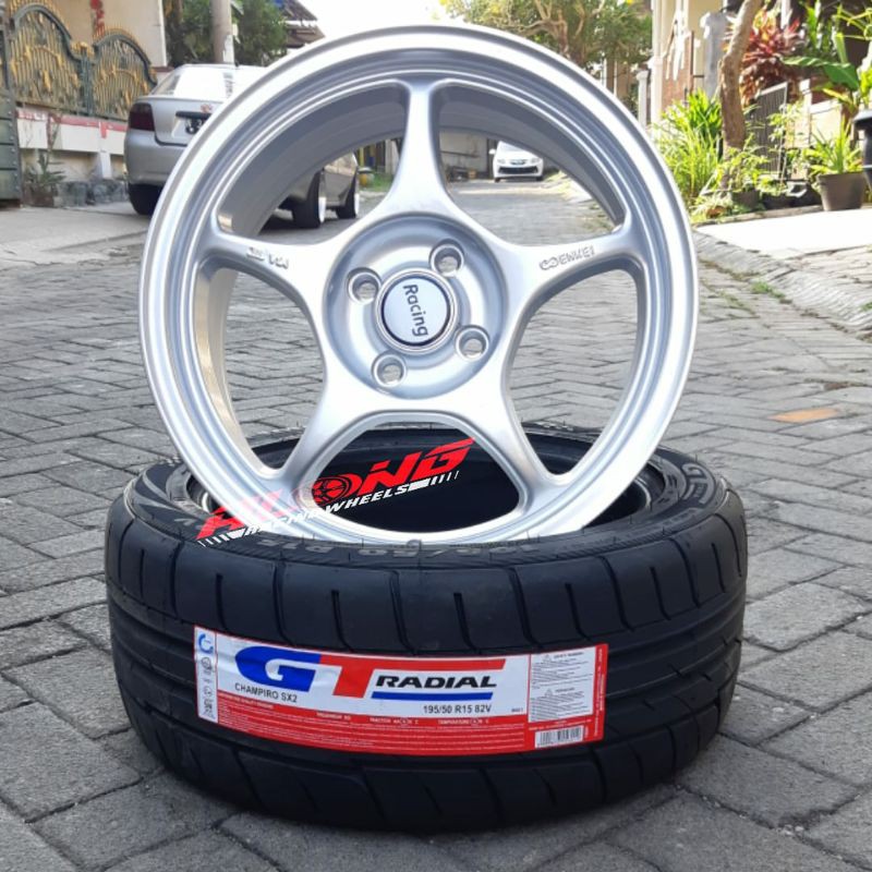 Jual VELG Repl. ENKEI RP01 ENKEI TULANG R16 Silver | Shopee Indonesia