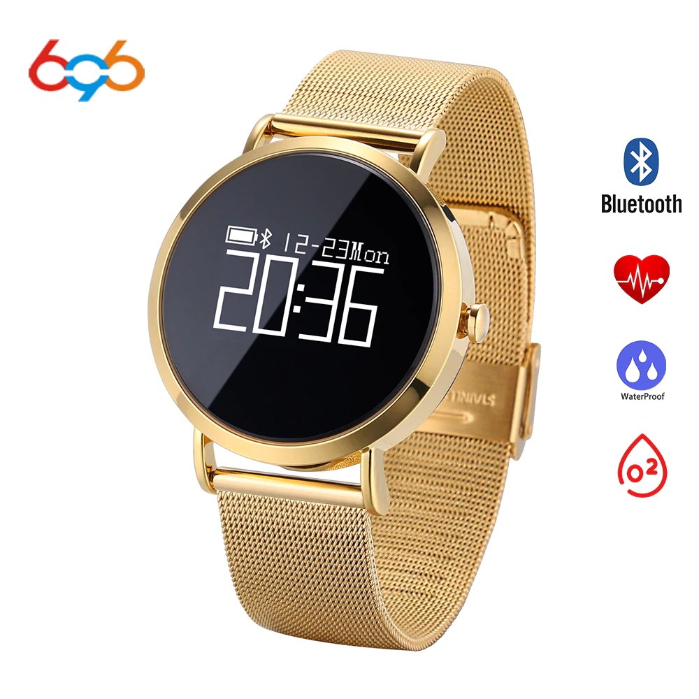 Jual 696 CV08 IP67 Tahan Air Smart Watch dengan Denyut Jantung/Tekanan Darah/0.95 Tampilan OLED ...