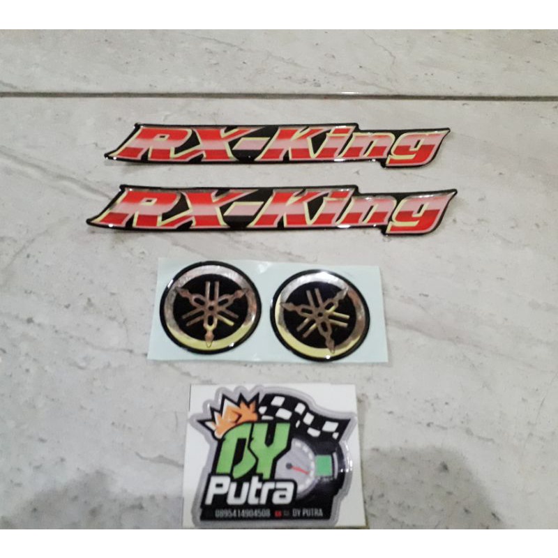 Jual EMBLEM RX KING TIMBUL TAHUN MUDA WARNA MERAH TAHUN 2004 -2005 NON ...