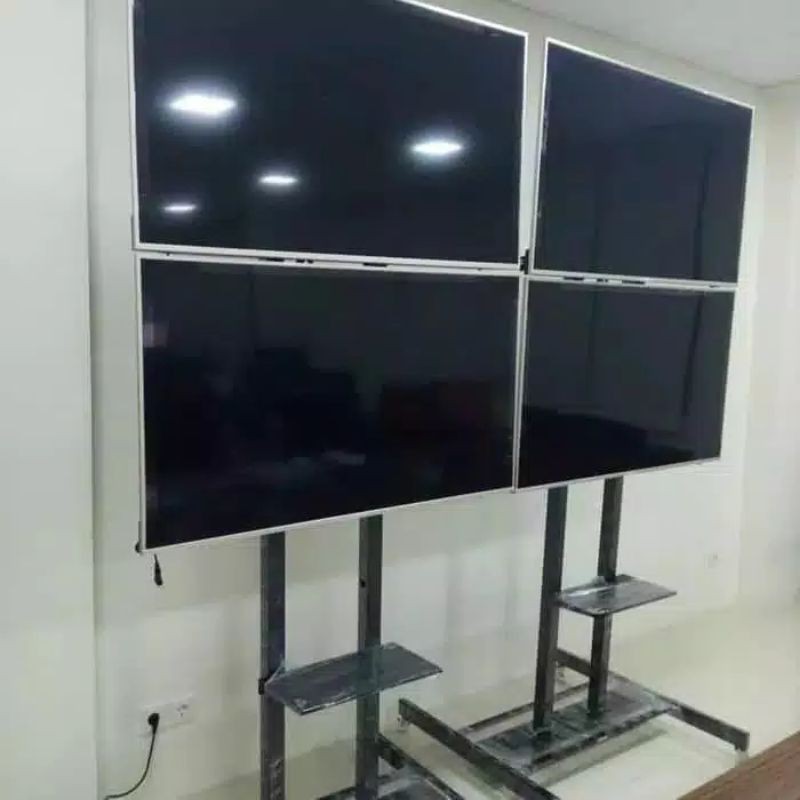 Jual Bracket Tv Led Monitor standing 2 TV Atas Bawah 32 - 55 Inch ...