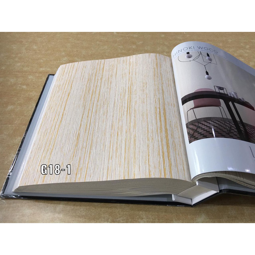 Jual Wallpaper Dinding Polos Serat Tekstur Kayu Hinoki Timbul Legacy ...