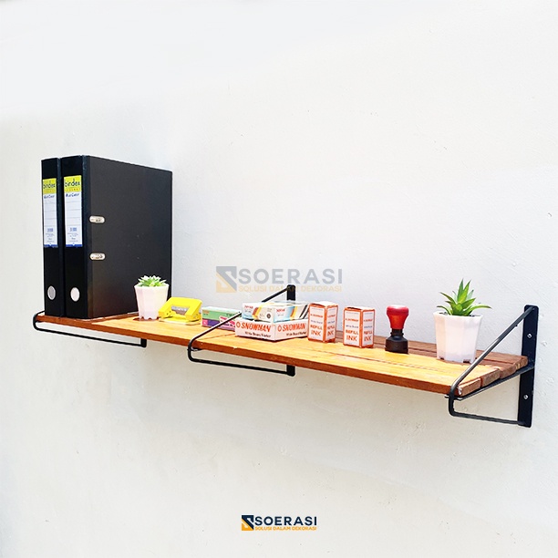 Jual CAVA Rak Dinding 1 Meter Tempel Gantung Ruang Kerja Kantor Ambalan ...