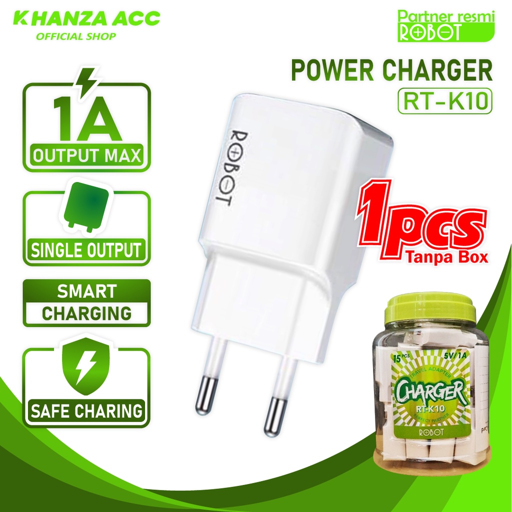 Jual KHANZAACC ROBOT RT-K10 Charger Hp 1A Single Output ( ECER 1 Pcs ...