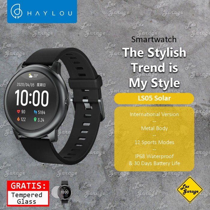Jual Smartwatch Haylou Solar LS05 Global Version Smart Watch | Shopee ...