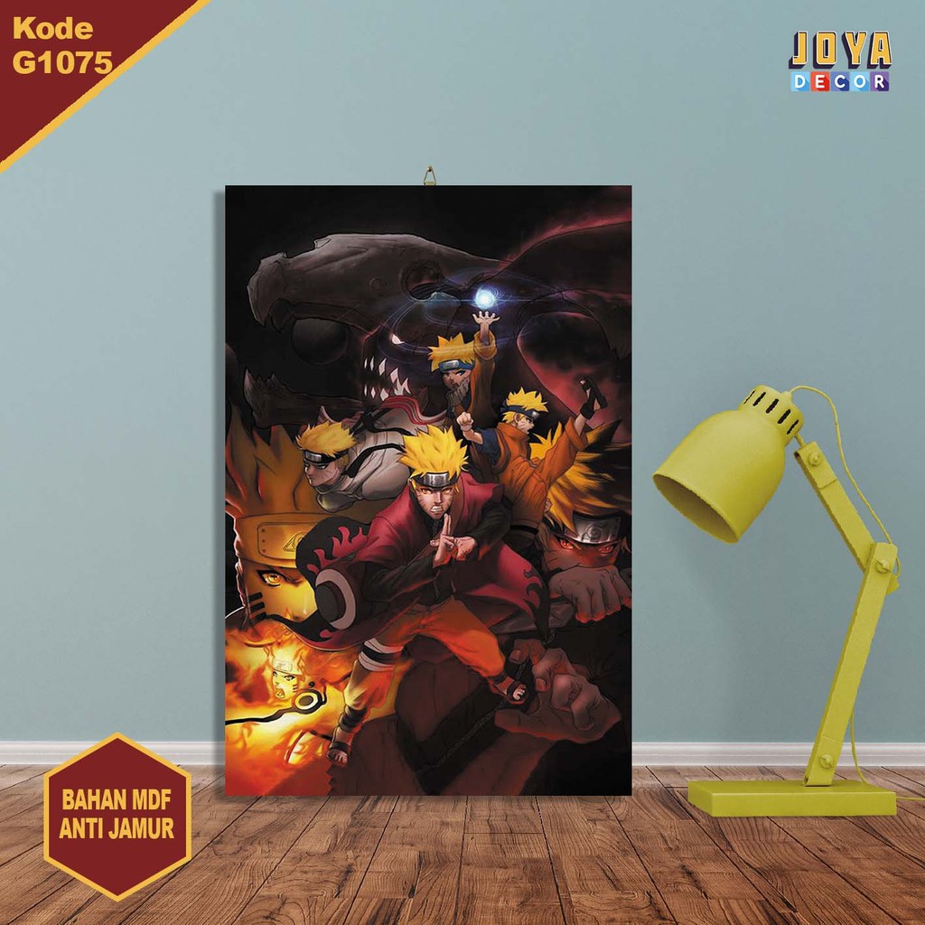 Jual Poster Kayu Hiasan Dinding Dekorasi Dinding Wall Decor Naruto ...