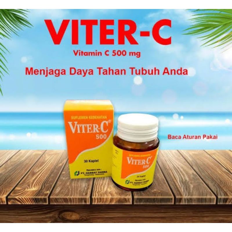 Jual Viter c vitamin c 500mg isi 30 tablet | Shopee Indonesia