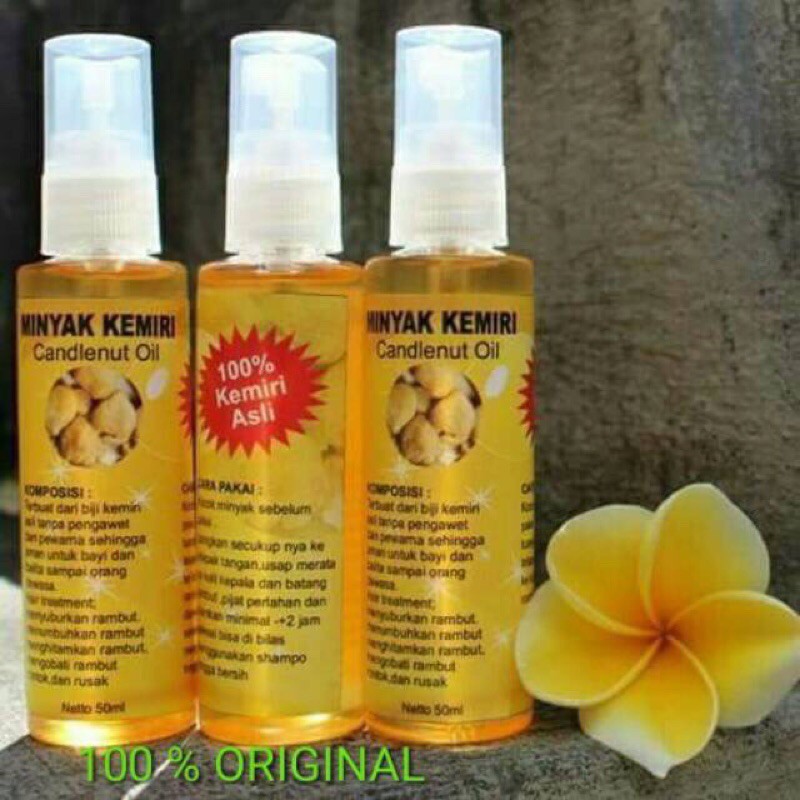 Jual Minyak Kemiri Penumbuh Rambut Botak Brewok Alis Bulumata 100% ...