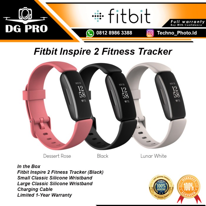 Jual HANDPHONE & TABLET WEARABLE DEVICES FITBIT INSPIRE 2 FITNESS ...
