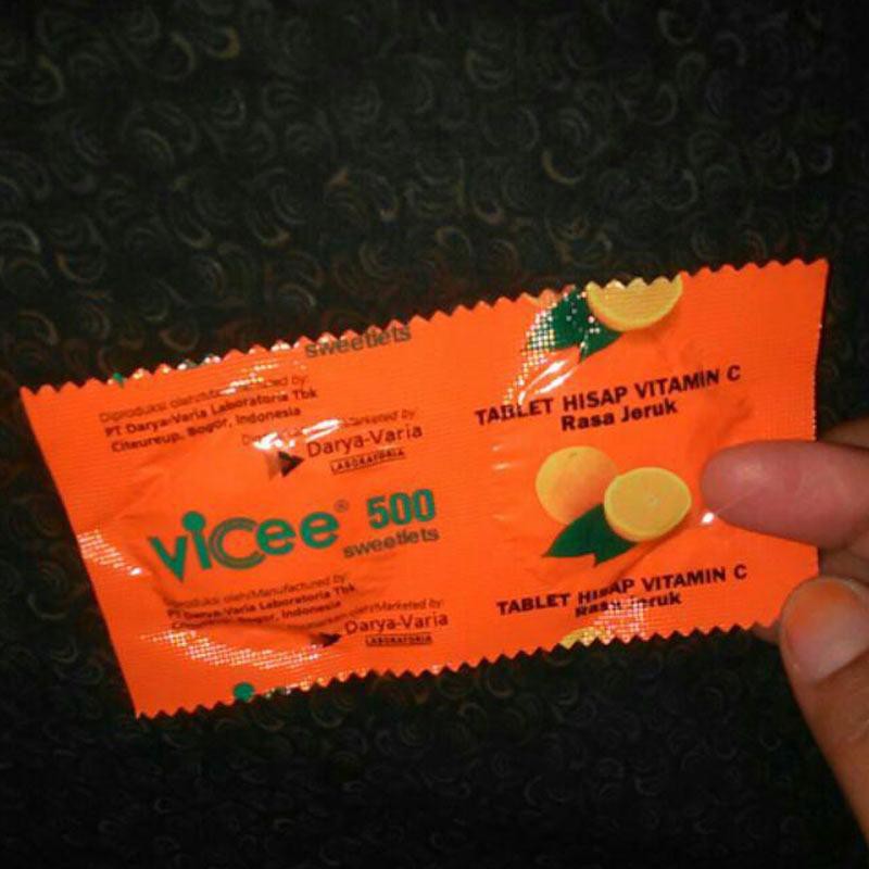 Jual Vicee 500mg vitamin C rasa jeruk (Orange) | Shopee Indonesia