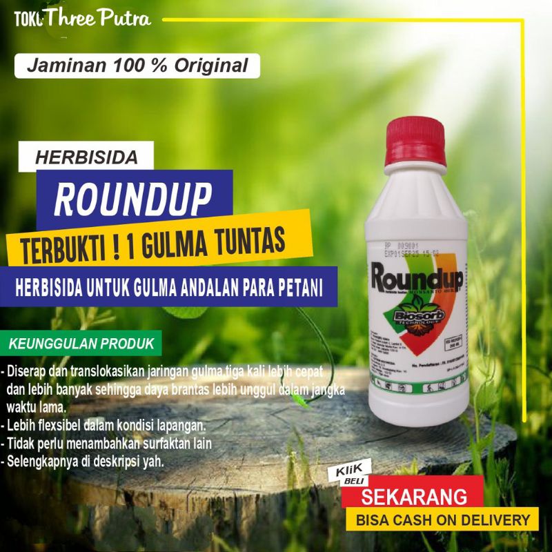 Jual Roundup Herbisida Obat Pembasmi Rumput Liar 1 Liter/Obat Gulma ...