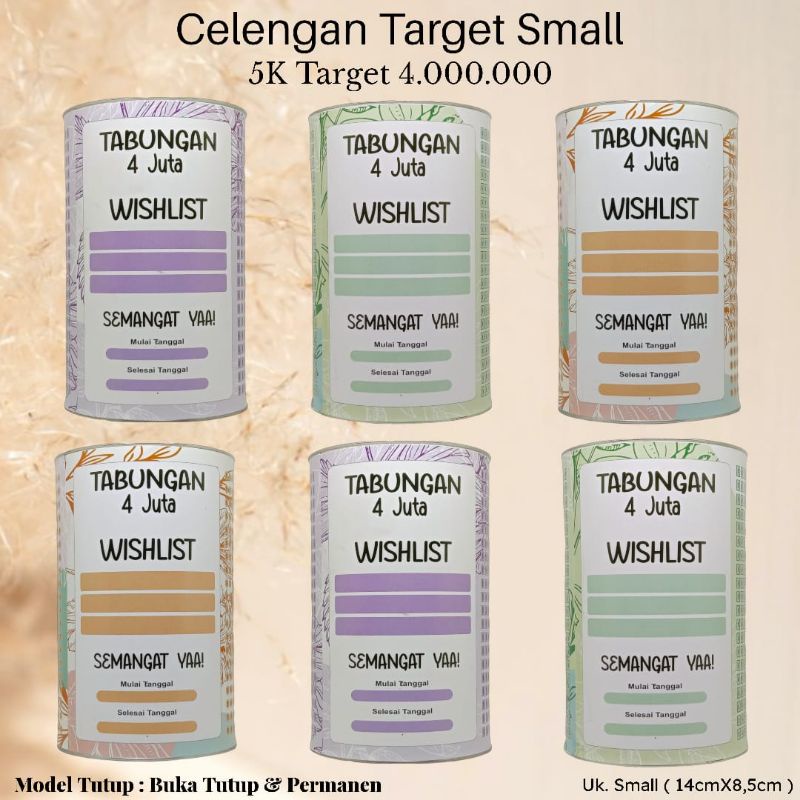 Jual Celengan Target 5k Target 4jt Celengan Viral Tabungan Target Buka ...