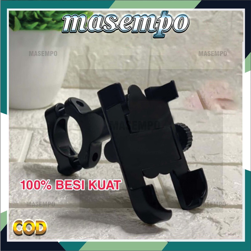 Jual Stand Hp Motor holder sepeda Stang Full Besi | Shopee Indonesia