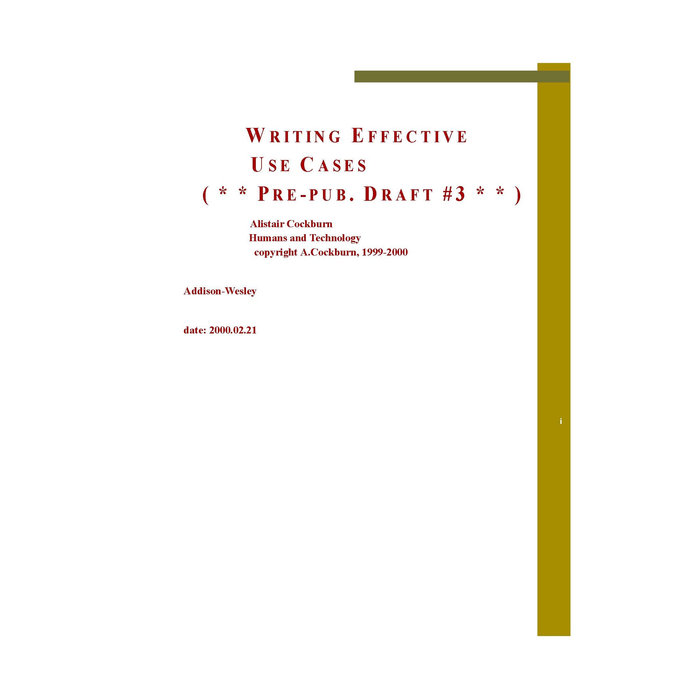 Jual Buku Alistair Cockburn - Writing Effective Use Cases | Shopee ...