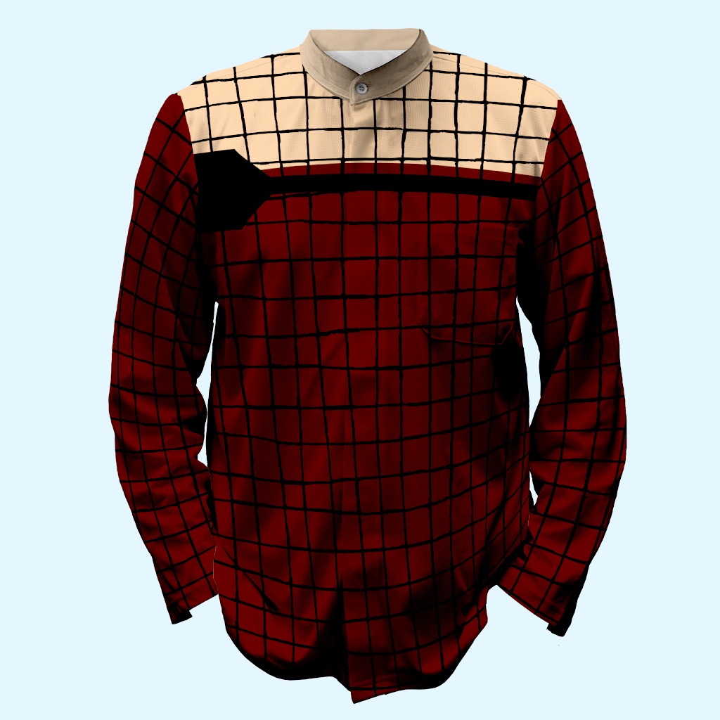 Jual Baju Koko Jersey Dewasa Pattern Windowpane Block Color KDCB 05 ...
