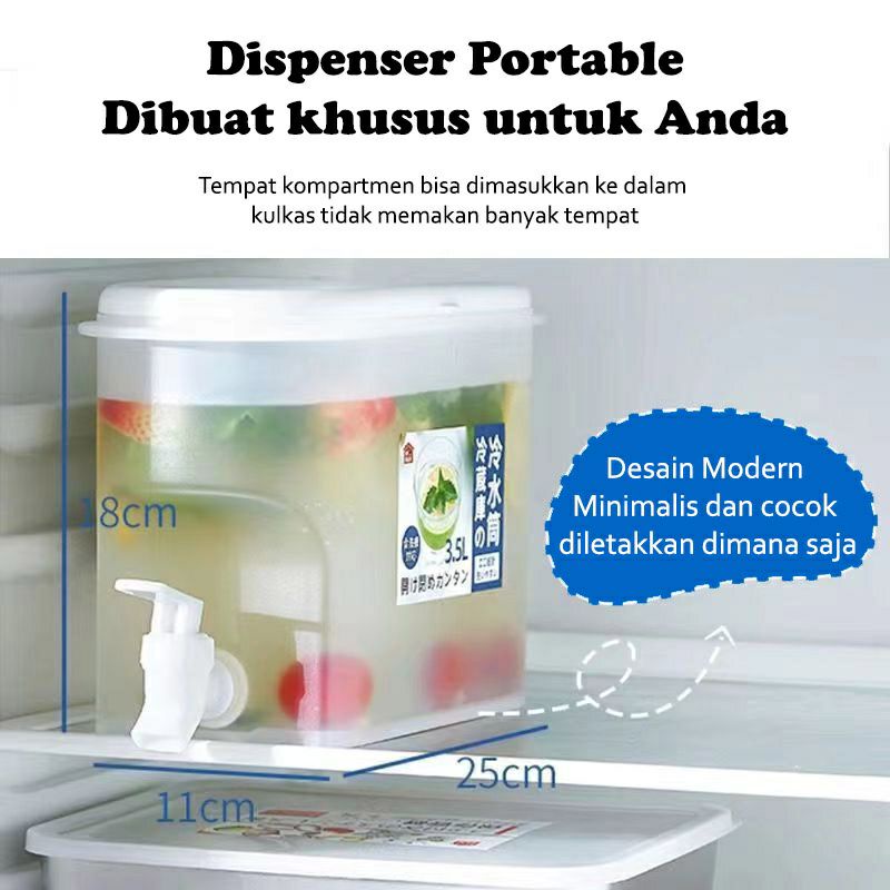 Jual BluePink Dispenser Kulkas Mini 3.5 Liter Galon Air Kecil Ketel ...