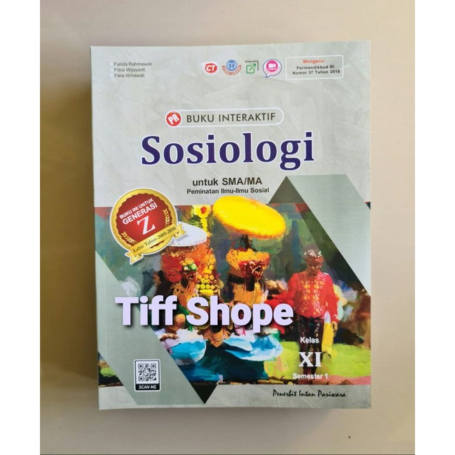 Jual Buku PR/LKS interaktif sosiologi kelas XI, 11 semester 1 (K13 revisi) tahun 2022 intan ...