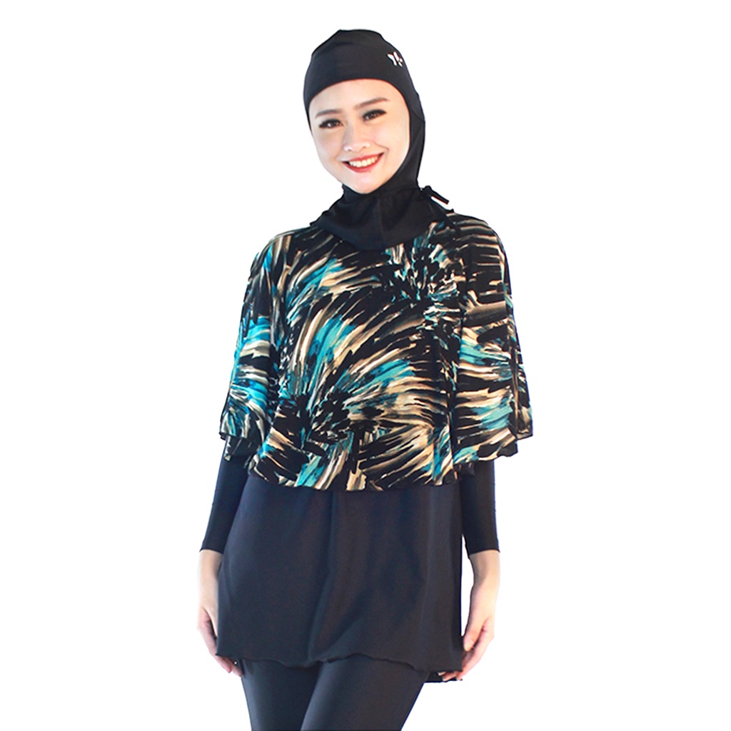 Jual Lasona Women Cape Burqini Swimsuit Penutup Dada Baju Renang Muslim ...