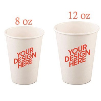 Jual cetak sablon paper cup - gelas kertas 8 oz 12oz Gratis tutup dan Design | Shopee Indonesia
