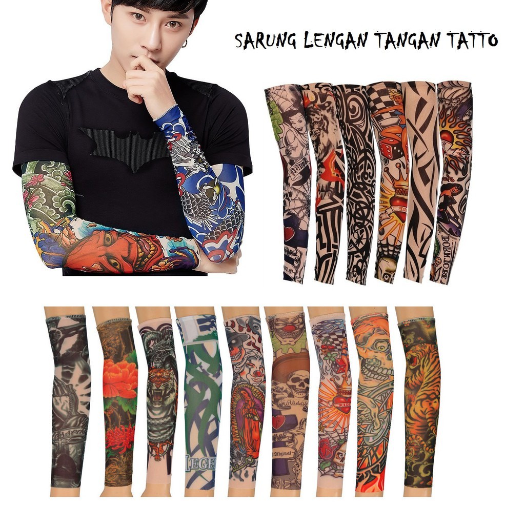 Jual Tattoo Sleeve Sarung Tangan Lengan Tato - Manset Tatoo Arm Sleeve ...