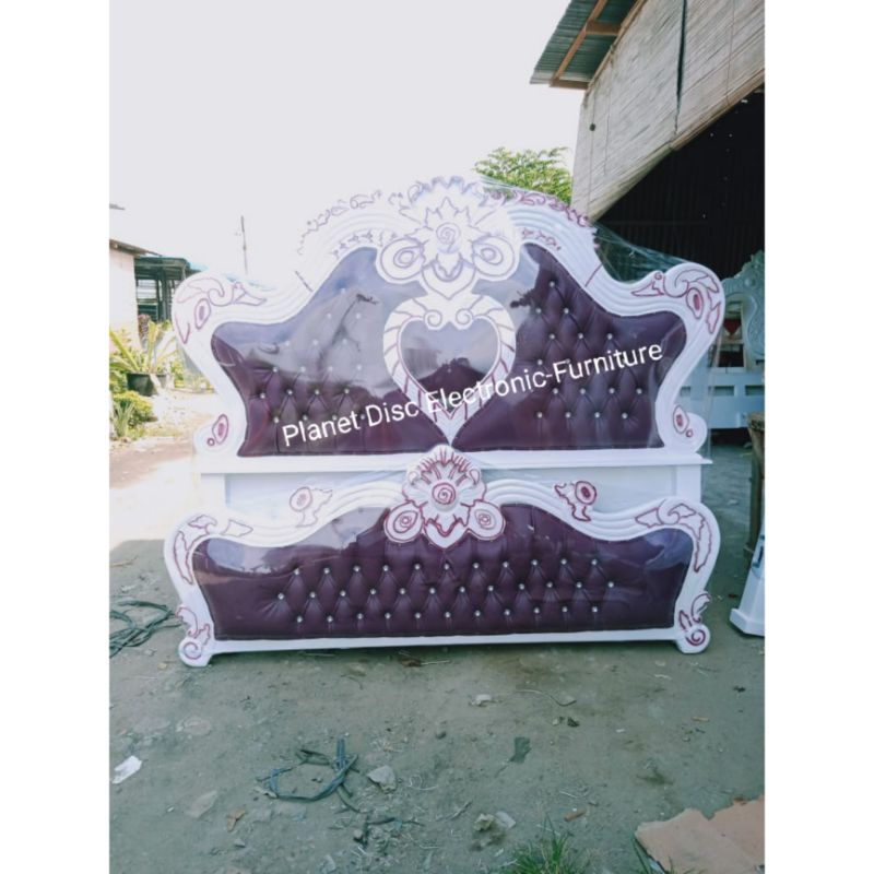 Jual Rangka Tempat Tidur Kayu Solid Divan Sandaran kayu Ukir Promo ...