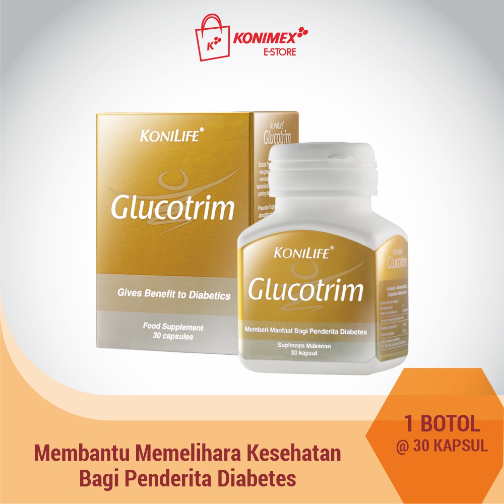 Jual Konilife Glucotrim Food Supplement Botol 30 Menjaga Kadar Gula ...
