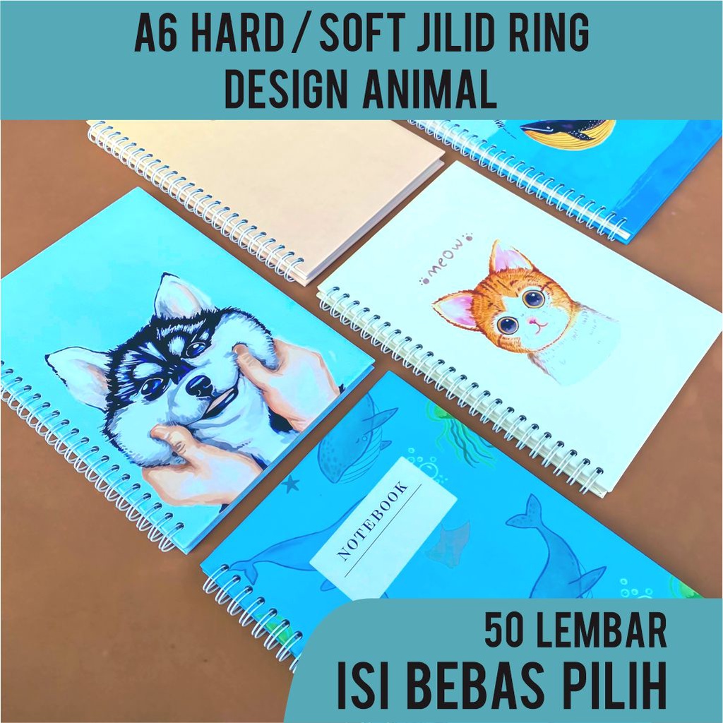 Jual Notes Jilid Ring Spiral Isi Bebas Pilih A6 50 Lembar Hardcover ...