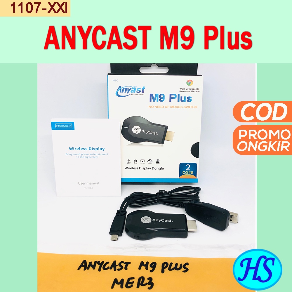 Jual Anycast M9 Plus 1080P Wifi HDMI Dongle Wireless produk Ori YEHUA ...