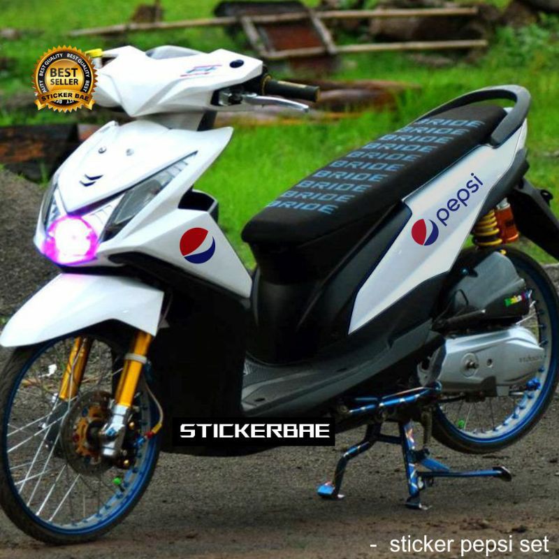Jual stiker pepsi sticker motor matic keren | Shopee Indonesia
