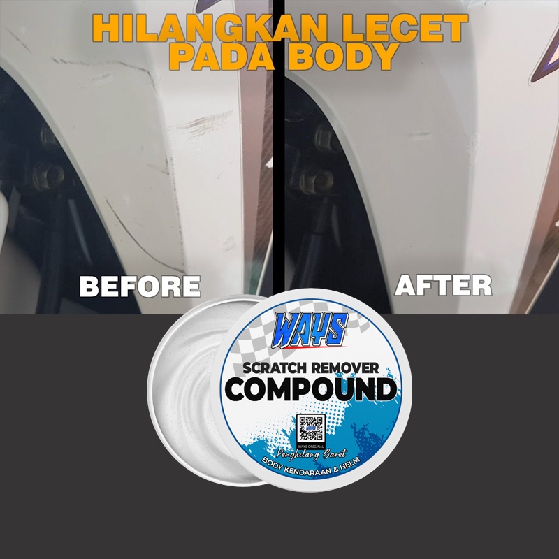 Jual A003 - WAYS Kompon Putih Halus /WAYS White Rubbing Compound ...