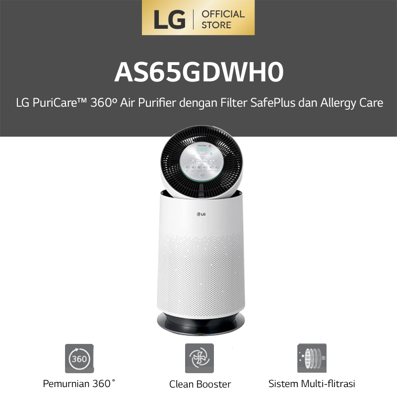 Jual LG PuriCare 360˚ Air Purifier - Filter SafePlus Creamy Snow LG ...
