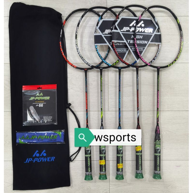 Jual [75gr] Raket Badminton JP Power Hammer 888 35LBS Original FREE Tas ...