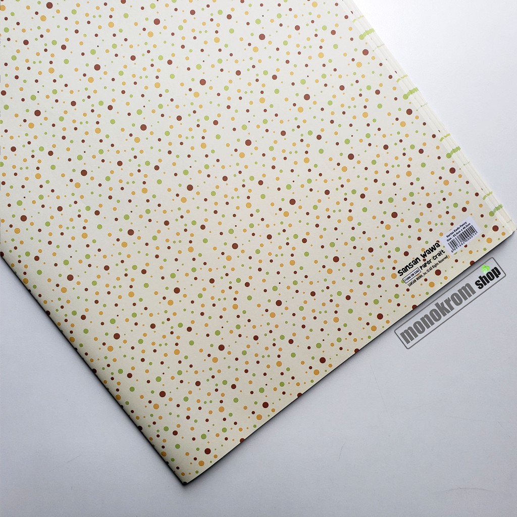 Jual Kertas Kado Sansan Wawa Motif Polkadot Cream - Wrapping Craft ...