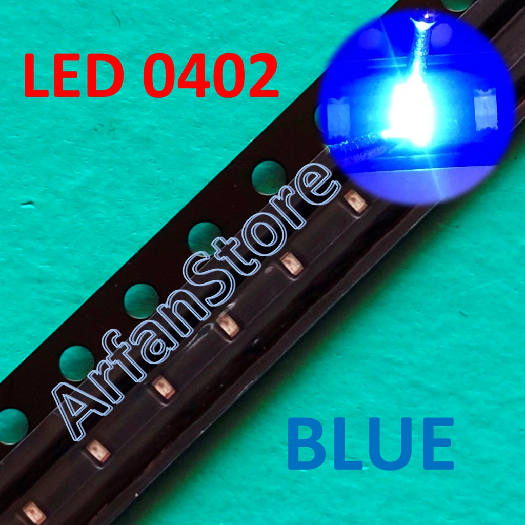 Jual SMD LED 0402 Blue SMT Chip Super Bright Biru PER 25PCS | Shopee ...
