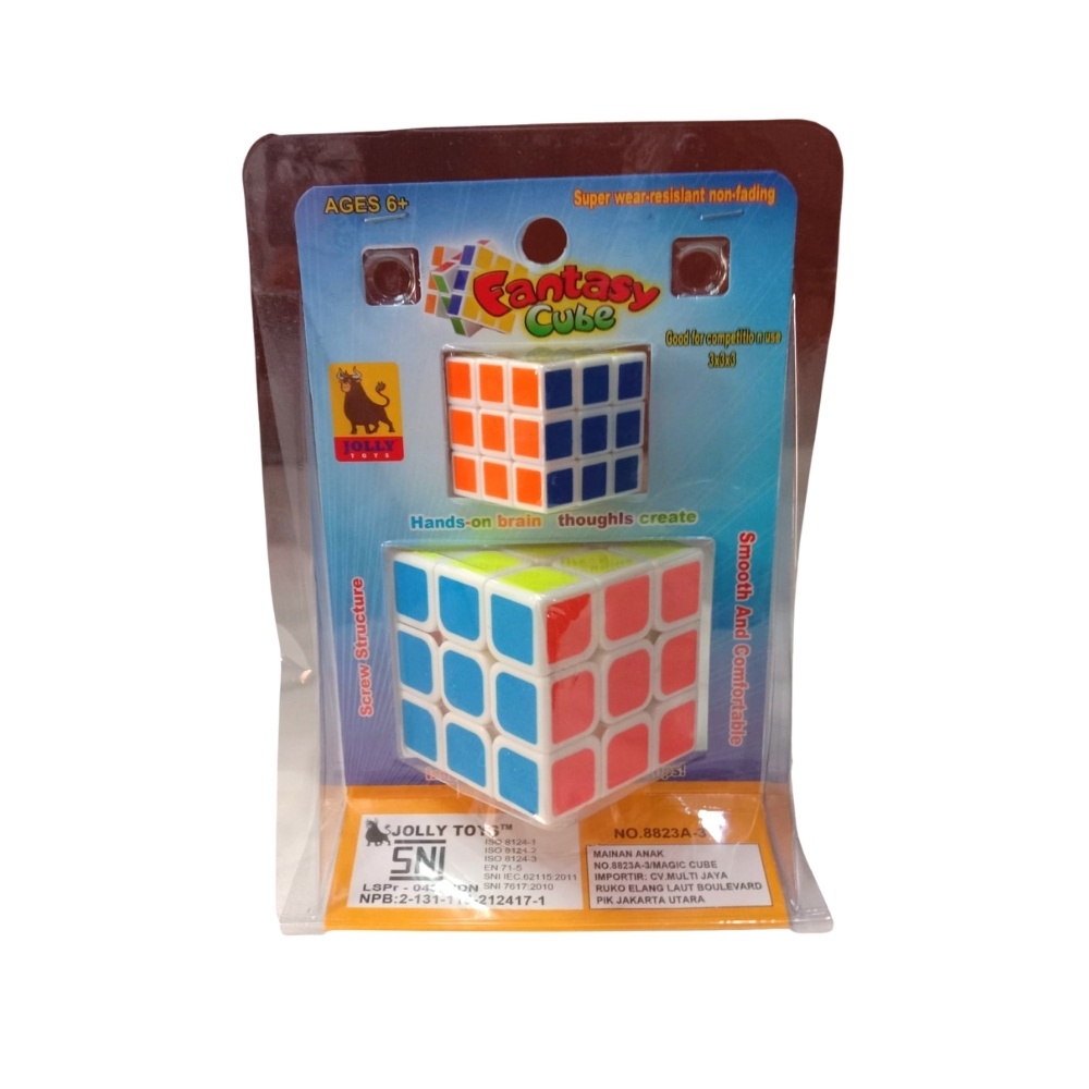 Jual Mainan Rubrik 3x3 Anak Plastik 3+ isi 2 ukuran normal dan mini ...