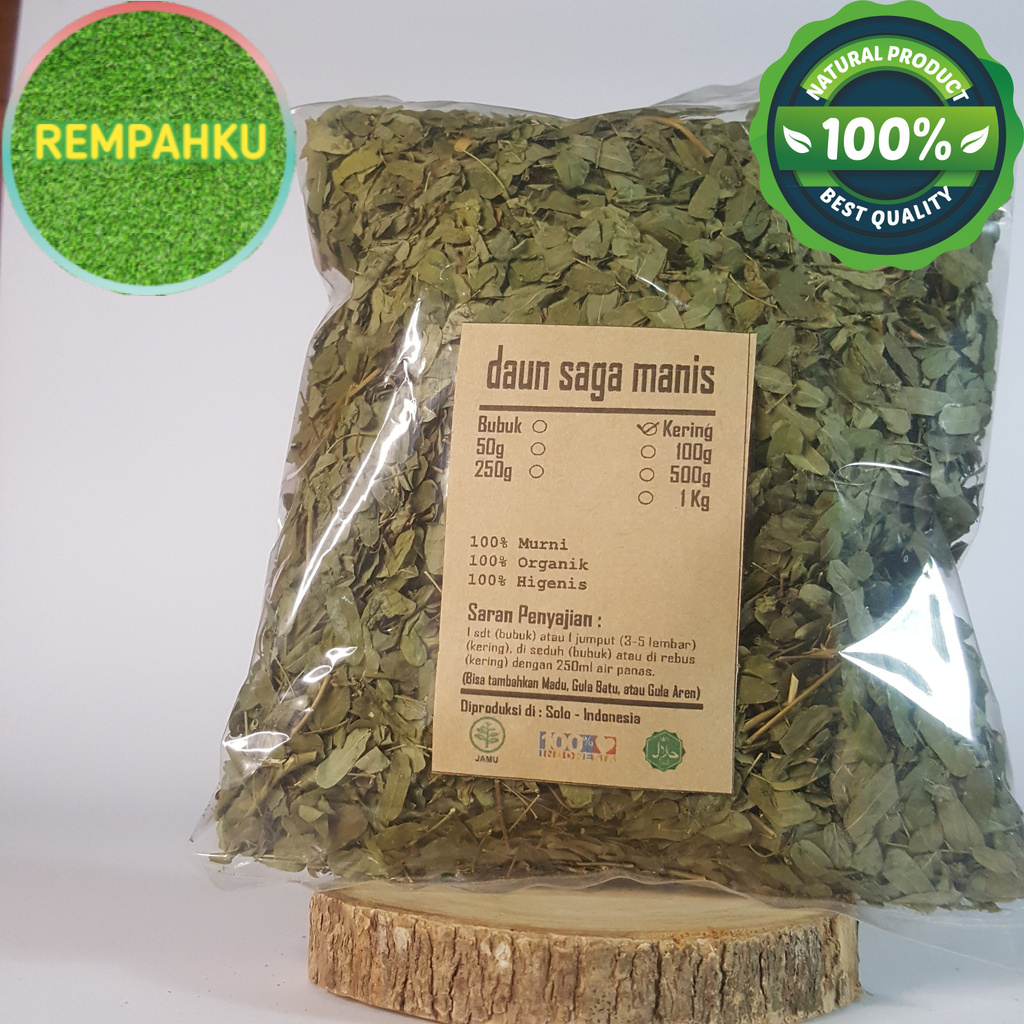 Jual DAUN SAGA MANIS KERING 50 GRAM - Abrus Precatorius - MURNI - JSR ...