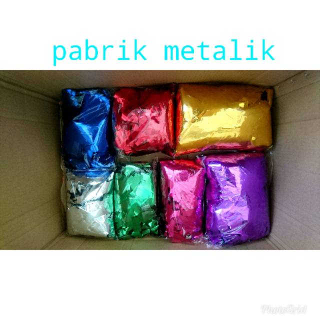Jual Kertas Confetti Metalik/Metalic/Metallic per 500 gram | Shopee ...