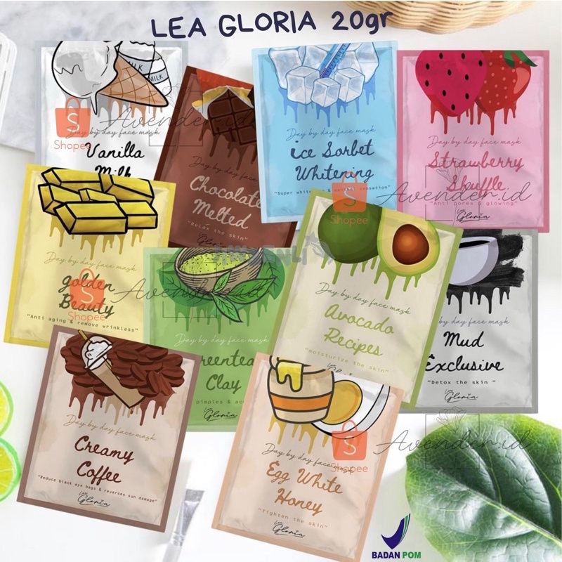 Jual Masker Lea Gloria Organik - Masker Organik Lea Gloria 20gr | Shopee Indonesia