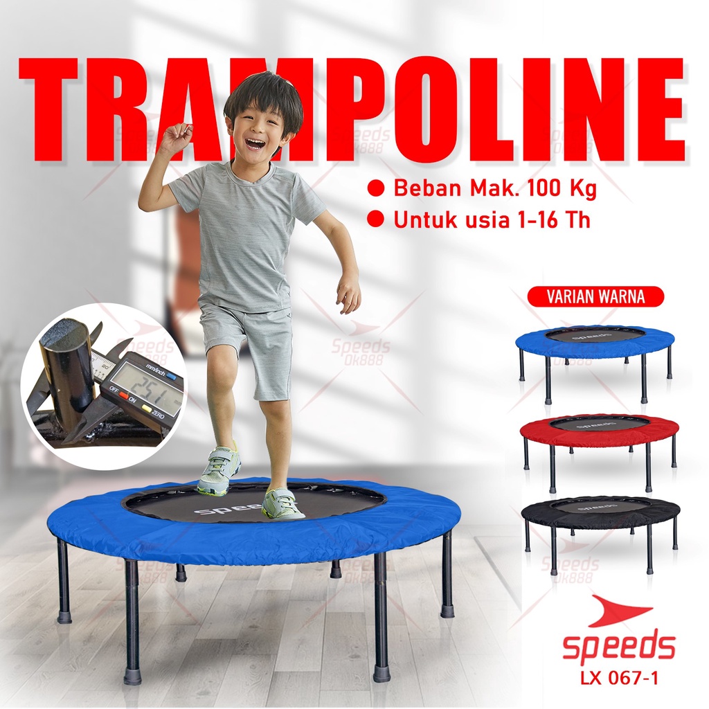 Jual SPEEDS Trampoline Trampolin Alat Lompat Anak Sedang 36" inch 97Cm 067-1 | Shopee Indonesia