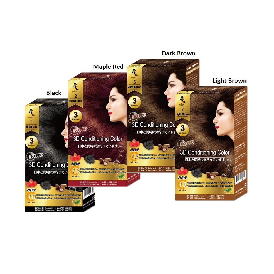 Jual Moon 17 3D Conditioning Color - Semir Rambut Sachet seperti ...