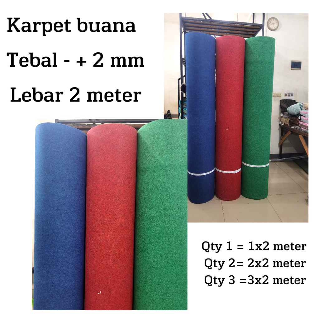 Jual KARPET METERAN POLOS LEBAR 2 M KARPET MESJID KARPET POLOS ...