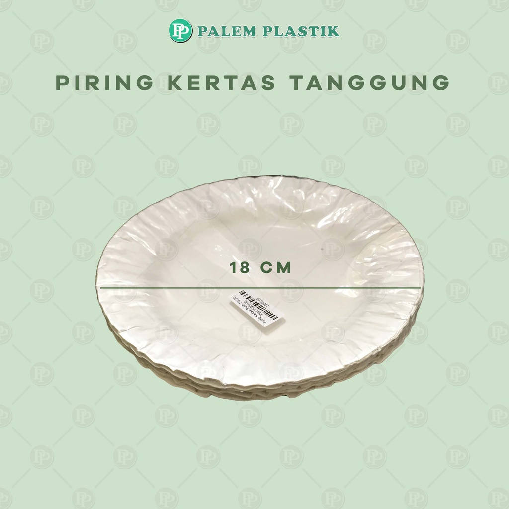 Jual Piring Pesta Kue Ulang Tahun / Kertas / Paper Plate Putih Tanggung ...