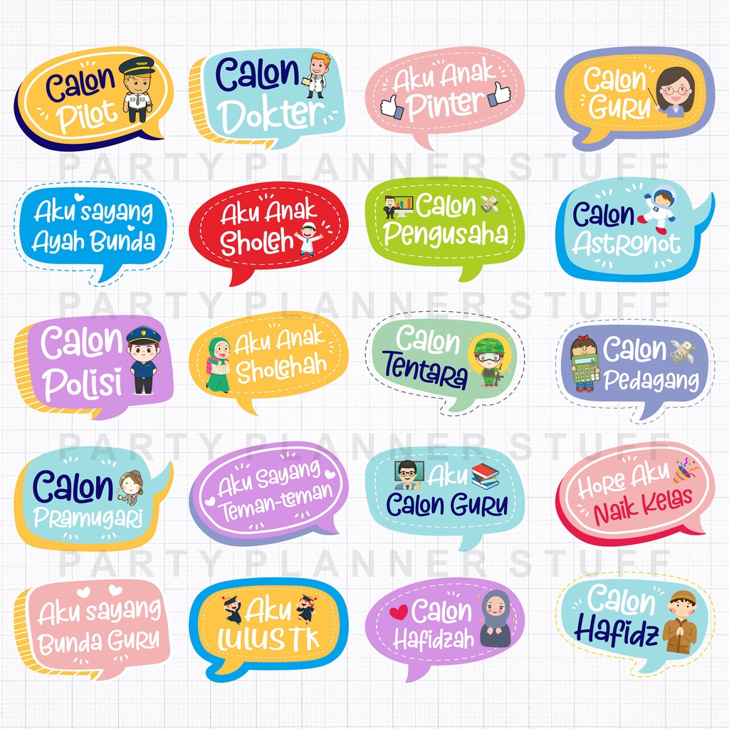 Jual Photobooth property fun props wisuda anak TK perlengkapan ...