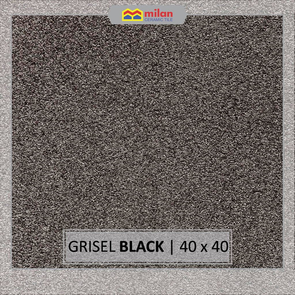 Jual MilanTiles - MILAN Grisel Black l 40x40 cm | Shopee Indonesia