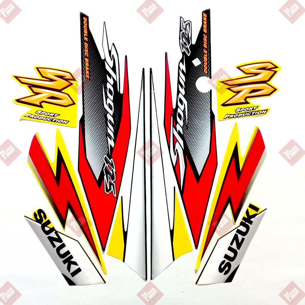 Jual sticker motor / striping body suzuki shogun sp 125 2006 hitam ...